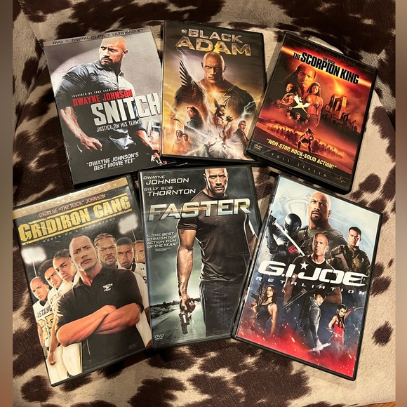Media | 6dvd Set Of Dwayne The Rock Johnson Movies | Poshmark